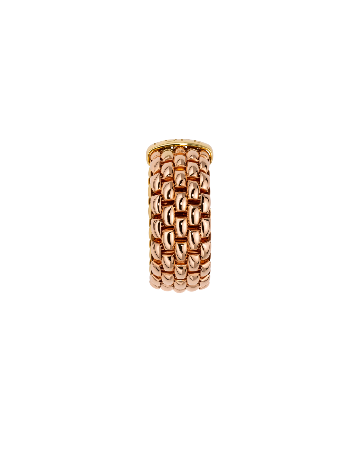 Bicolour Flex'it ring with oval mesh - 07E04AX_XX - FOPE