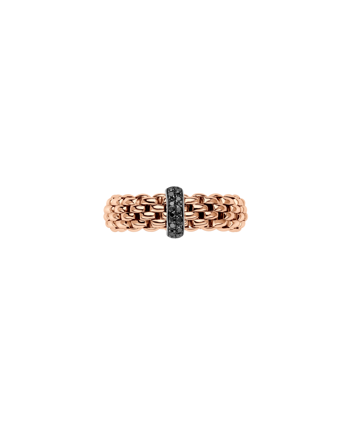 Flex'it ring with black diamonds - 55902AX_BN - FOPE