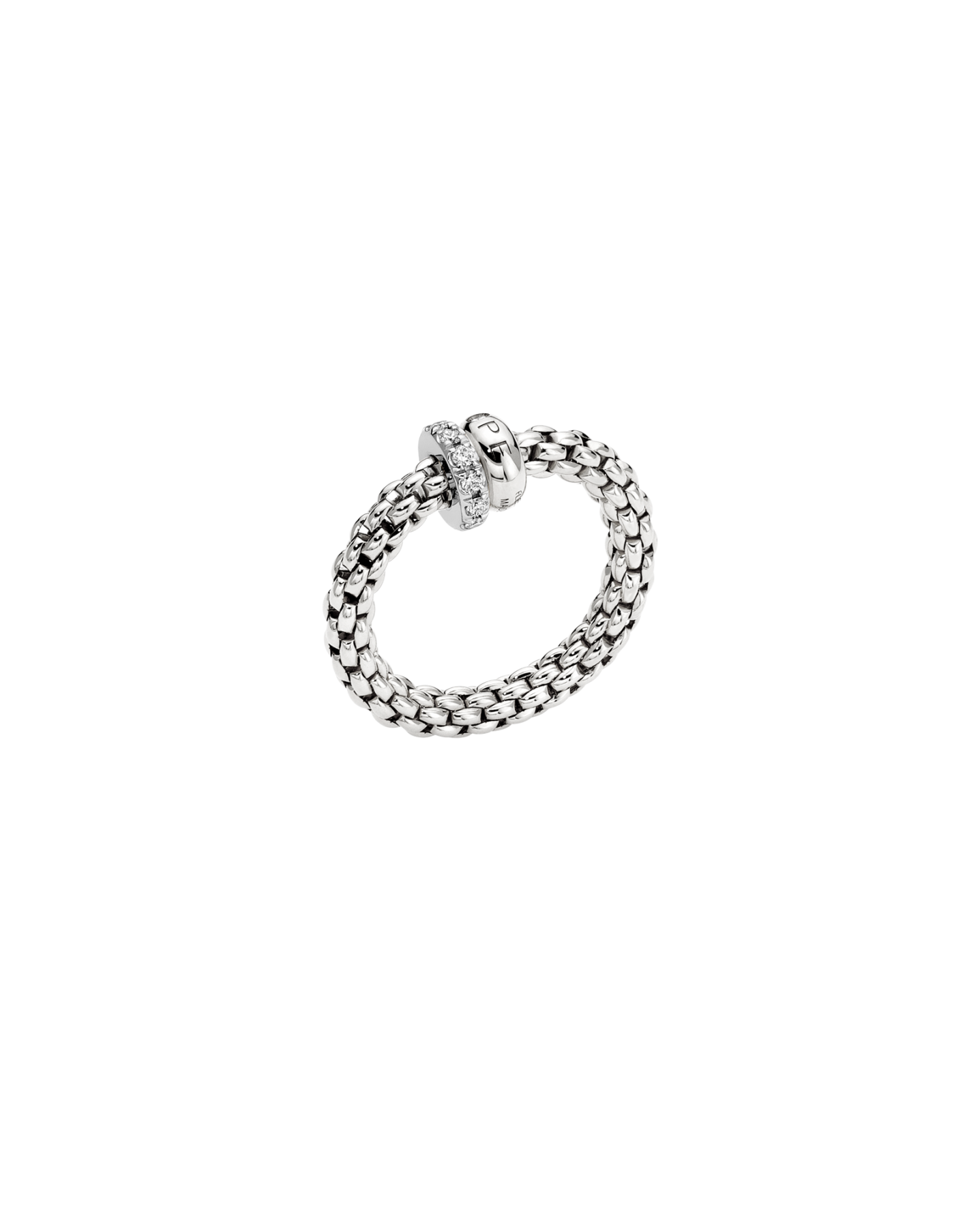 Flex'it ring with diamond pavé - 62408AX_PB - FOPE